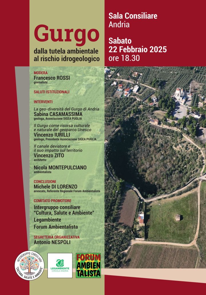Gurgo, dalla tutela ambientale al rischio idrogeologico. Andria, 22 ...